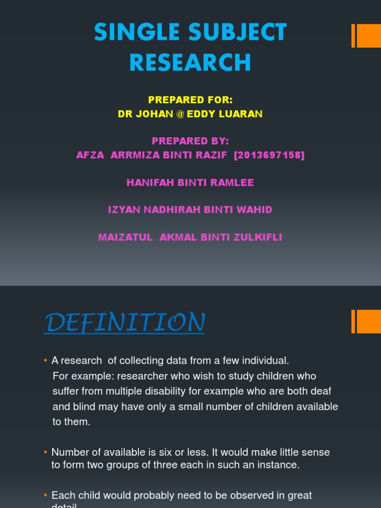 Single Subject Research Designs Explained | PDF | Cartesian Coordinate ...