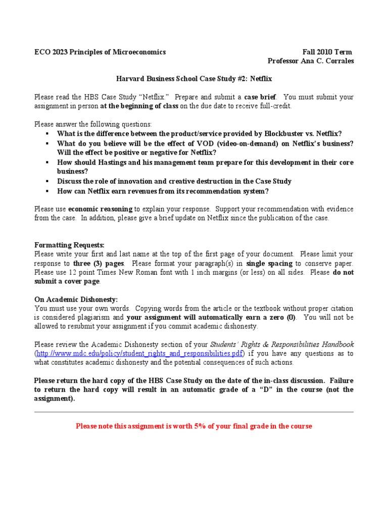 Netflix Case Study | PDF | Education Issues | Intellectual Works