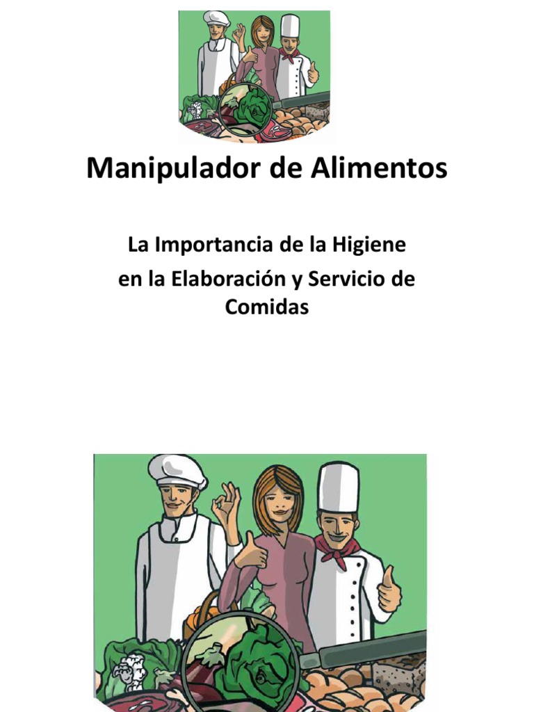 Manipulador De Alimentos Pdf Alimentos Comida Y Bebida