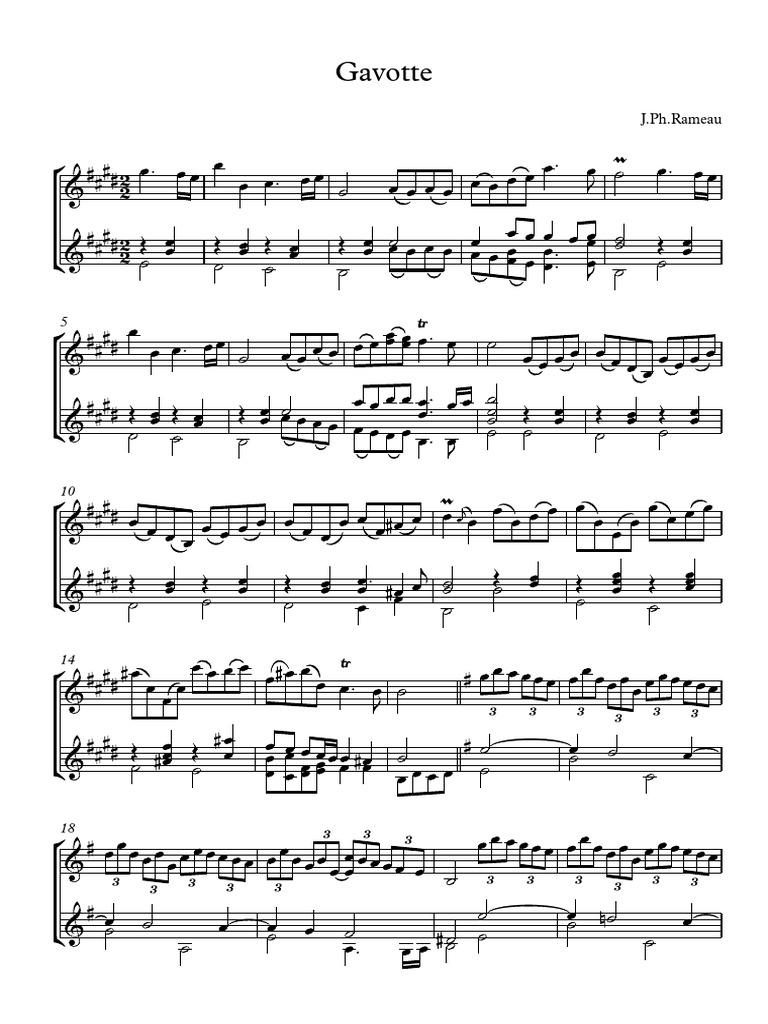 Gavotte: J.Ph.Rameau