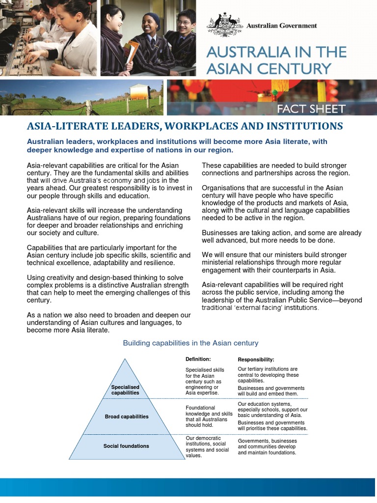 Asia Literacy for Australian Leaders | PDF | Institution | Skill