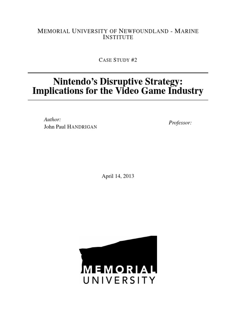 Nintendo's Wii: Disruptive Innovation Analysis | PDF | Wii | Nintendo
