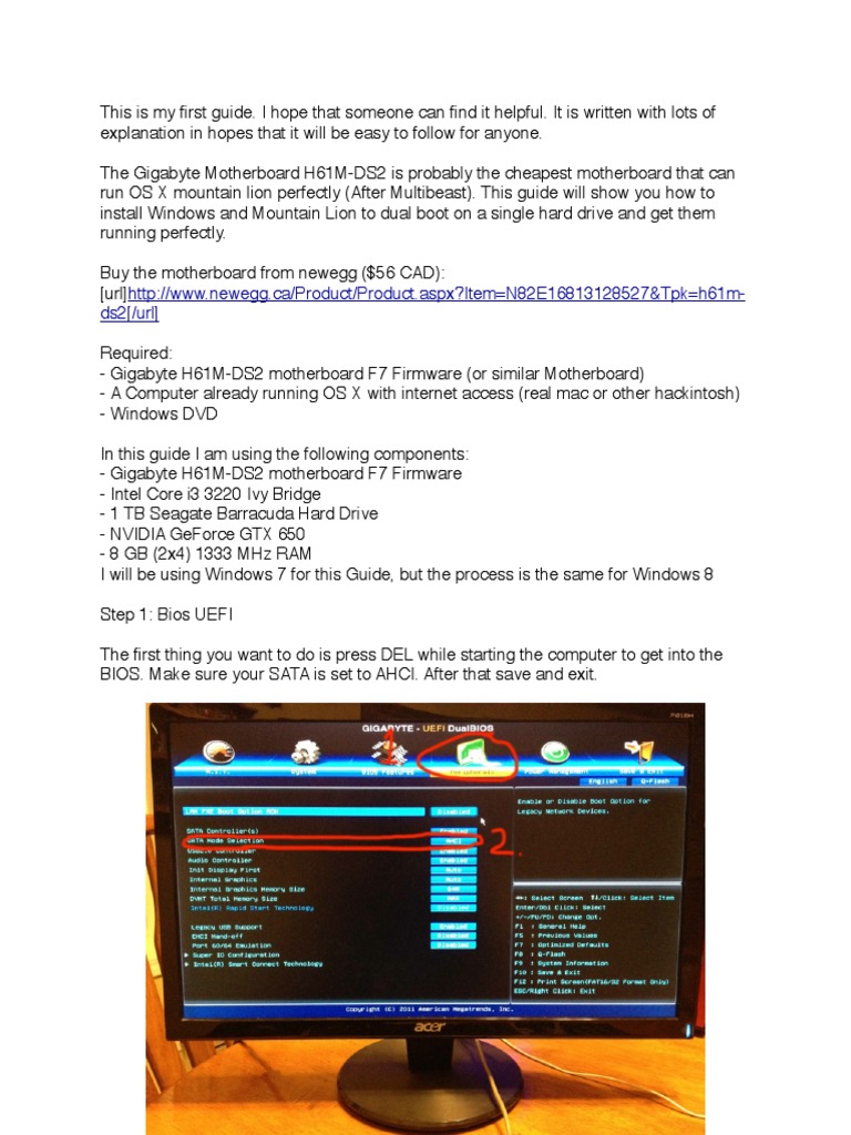 Hackintosh Guide | PDF | Booting | Mac Os