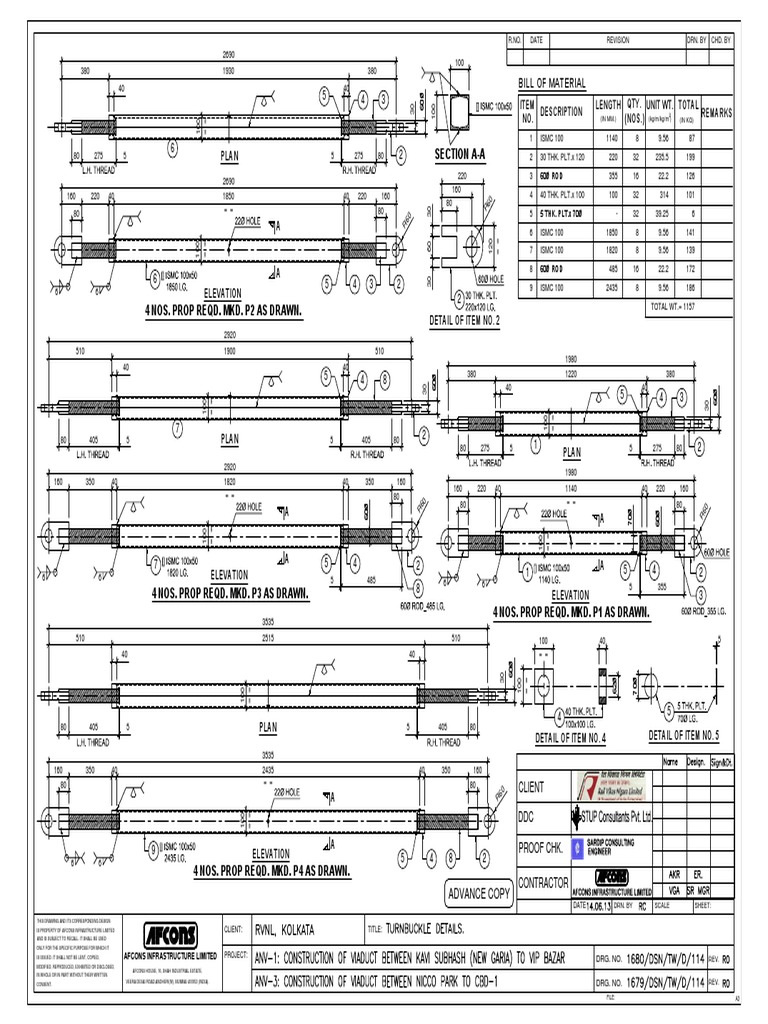 Turnbuckle Detail Specifications | PDF | Science & Mathematics