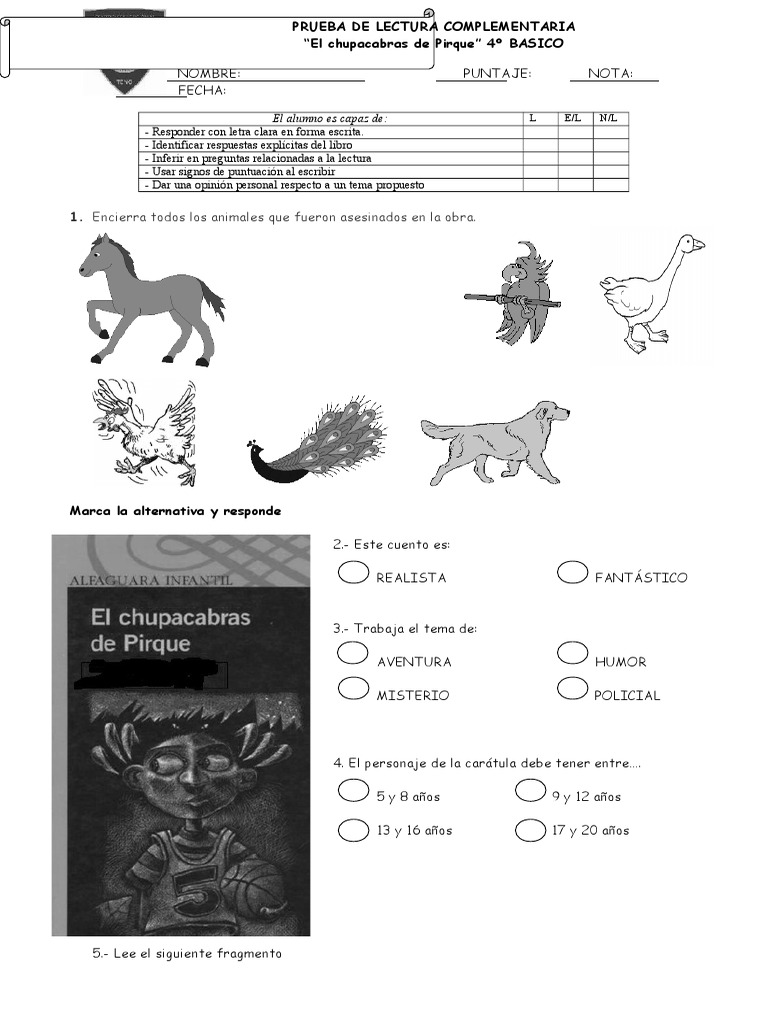 PRUEBA El Chupacabras de Pirque | Economía (general) | Prueba gratuita ...