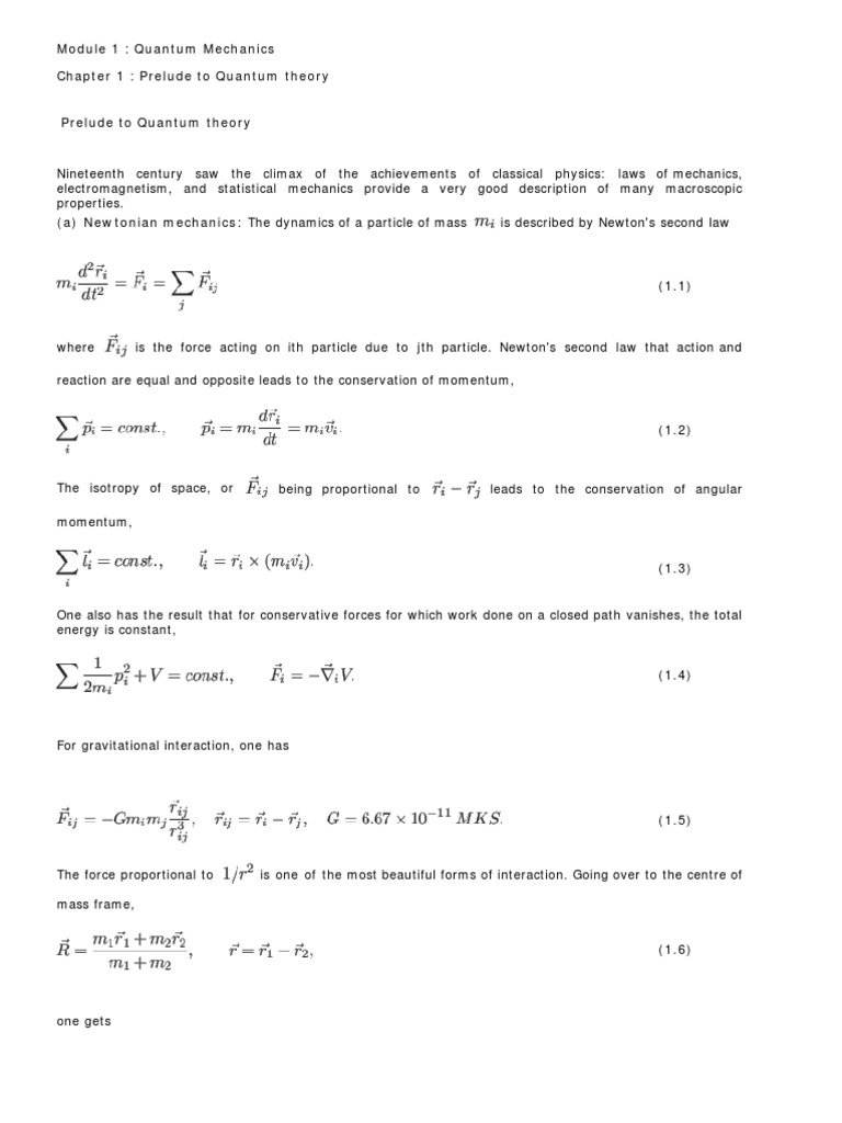 Introduction to Quantum Mechanics | PDF | Mechanics | Electromagnetism