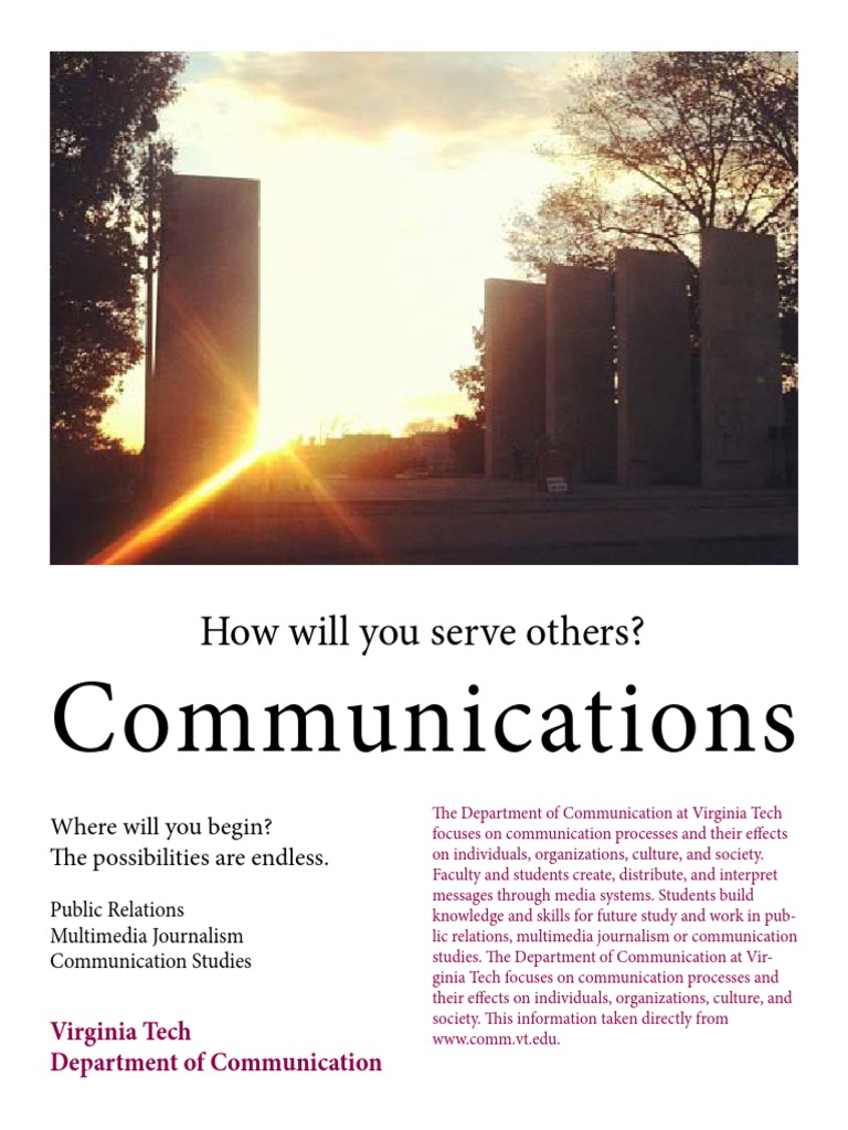 Virginia Tech Communication Programs | PDF