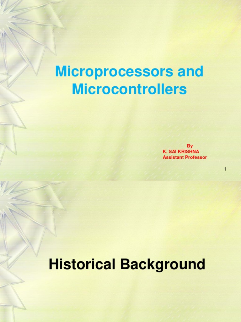 Microprocessors & Microcontrollers Guide | PDF | Microprocessor | Central Processing Unit