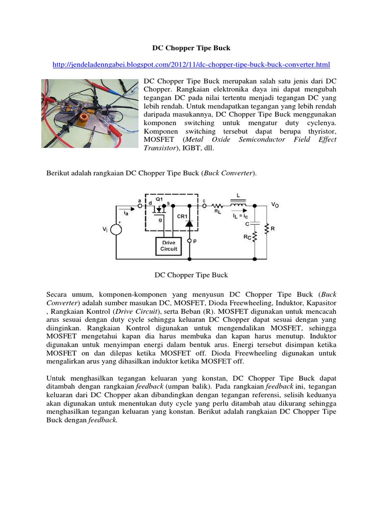 DC Chopper Tipe Buck | PDF