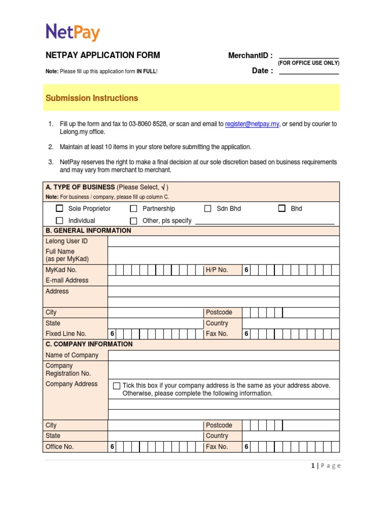 Netpay - Payment Solution For Lelong's Merchant | PDF | Credit Card ...