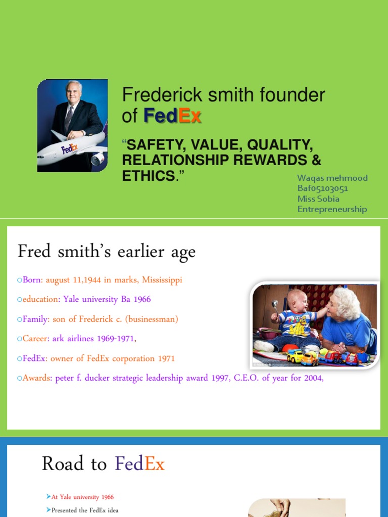 Frederick Smith Founder of FedEx | PDF | Fed Ex | Companies