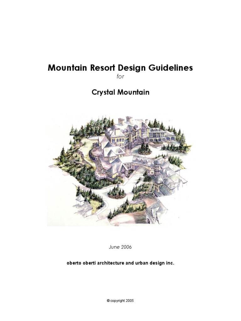 Crystal Mountain Resort Design Guidelines-June2006 | PDF | Roof | Window
