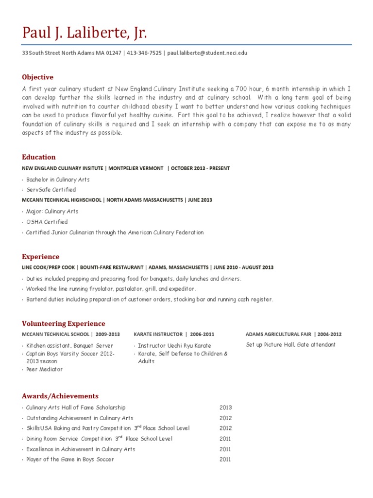 Resume Paul Laliberte Good One 1 | PDF