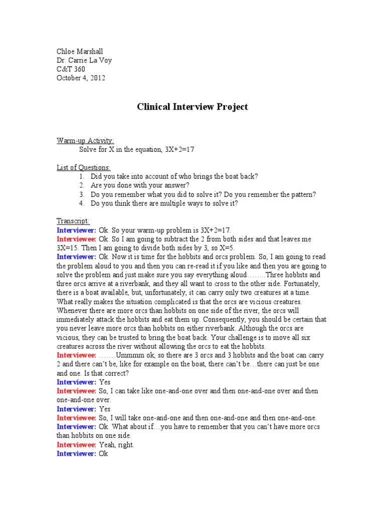 Clinical Interview Project | PDF | The Hobbit | Middle Earth Books