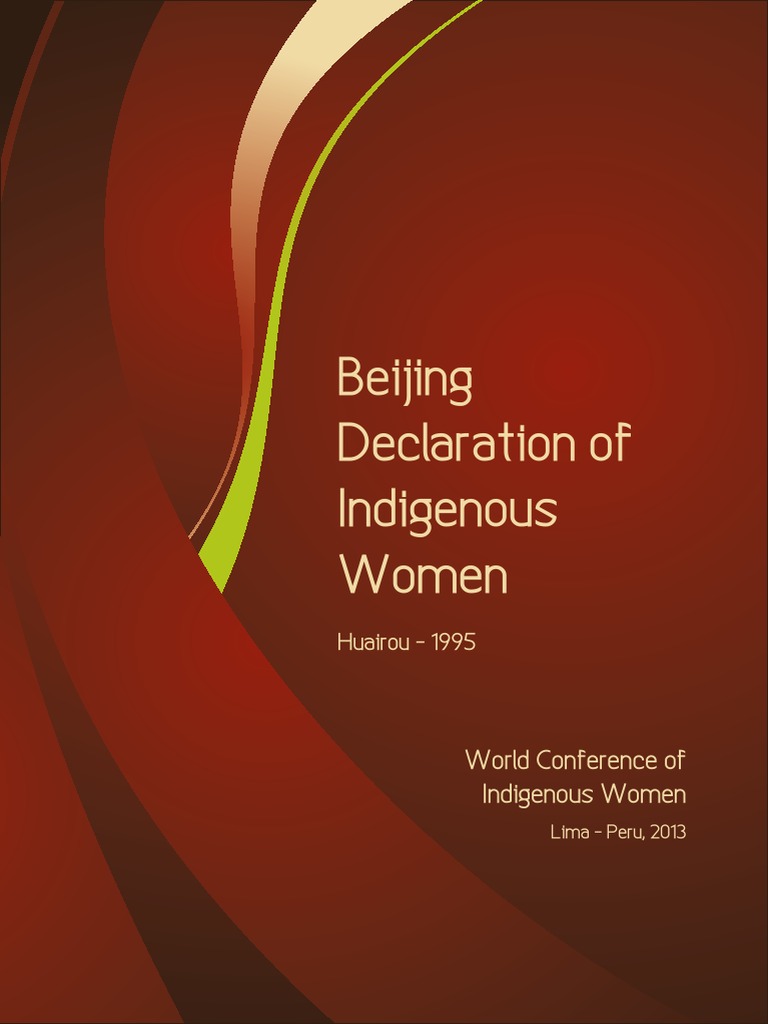 Beijing Declaration of Indigenous Women | Download Free PDF ...
