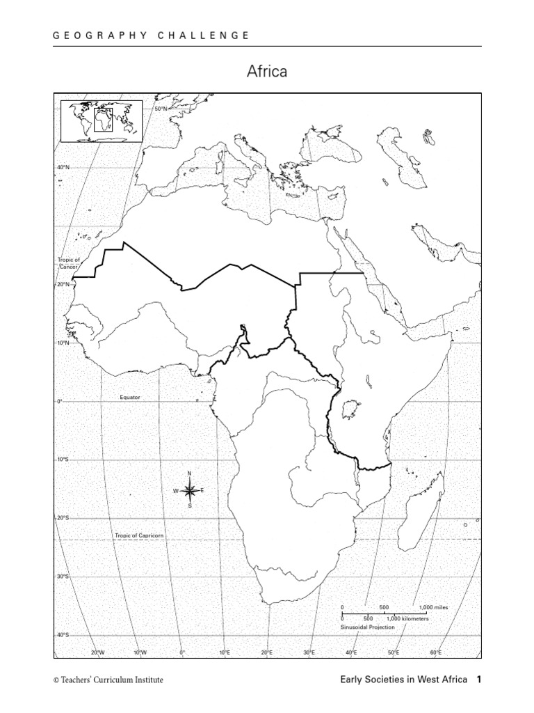 Early Afican Societies Student Notebook | PDF | West Africa | Africa