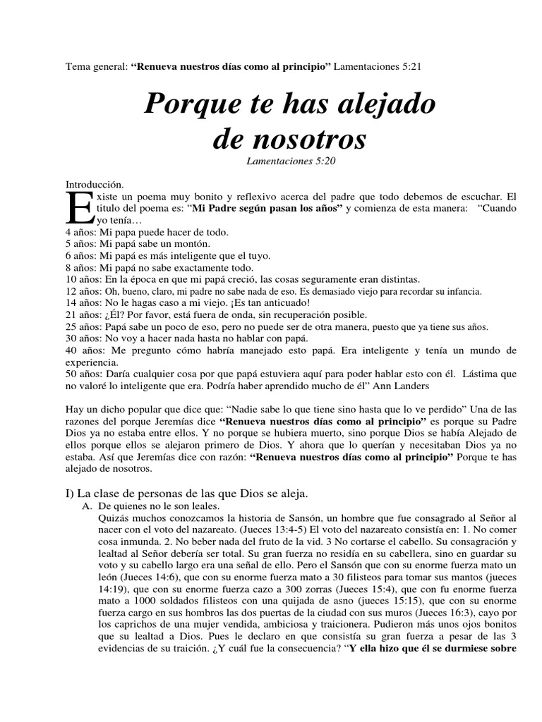 Porque Te Haz Alejado de Nosotros | PDF | Moisés | Tetragrammaton
