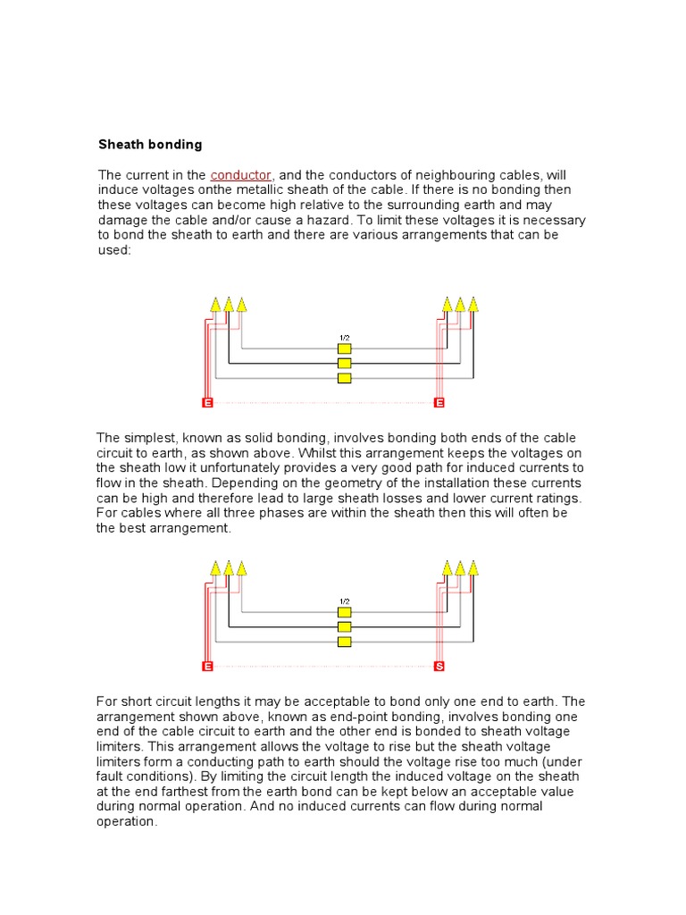 Cross Bonding | PDF | Cable | Electrical Equipment
