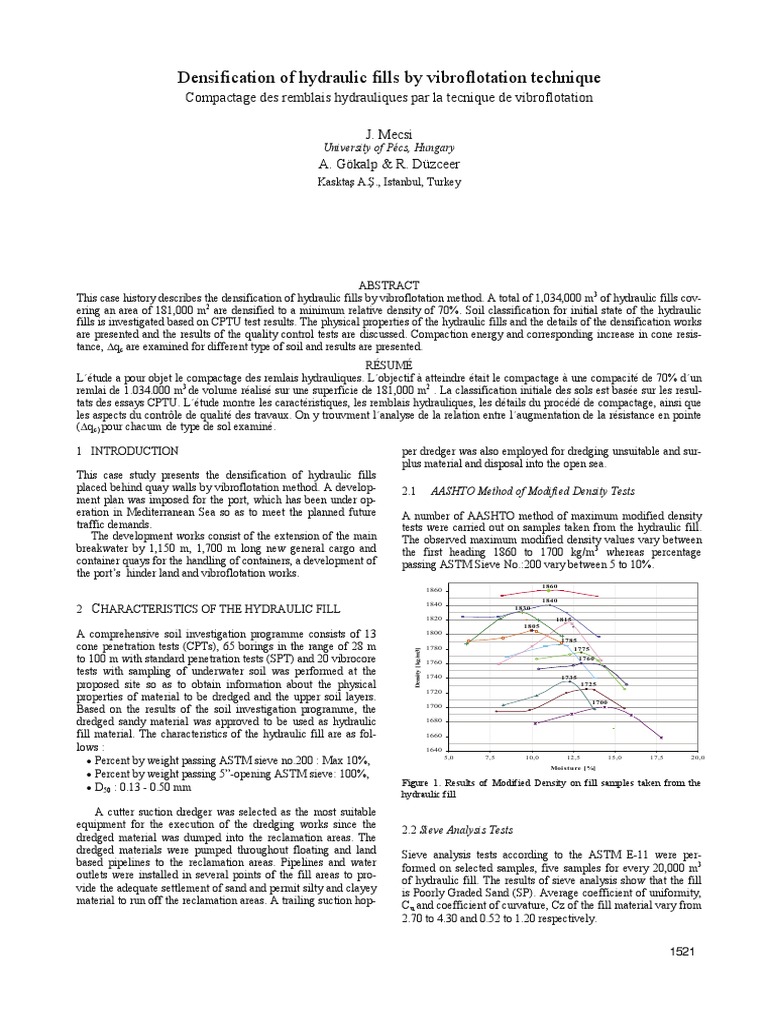 Vibroflotation Procedure | PDF | Soil | Soil Science