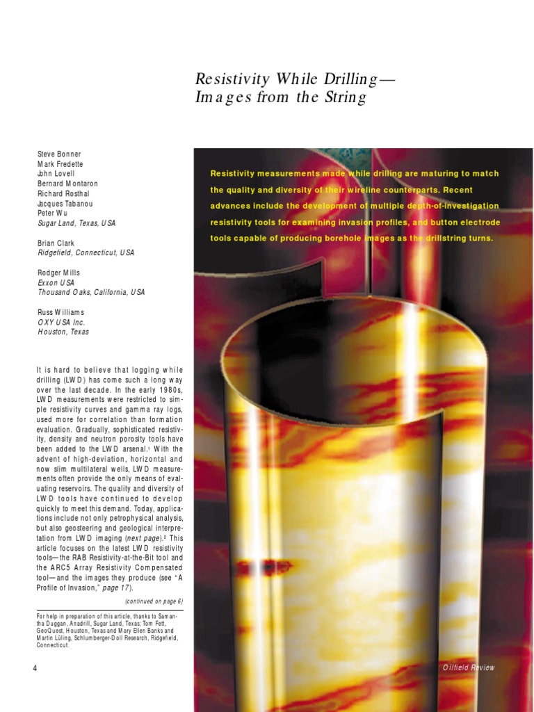 Advances in LWD Resistivity Tools | PDF | Inductor | Electromagnetism