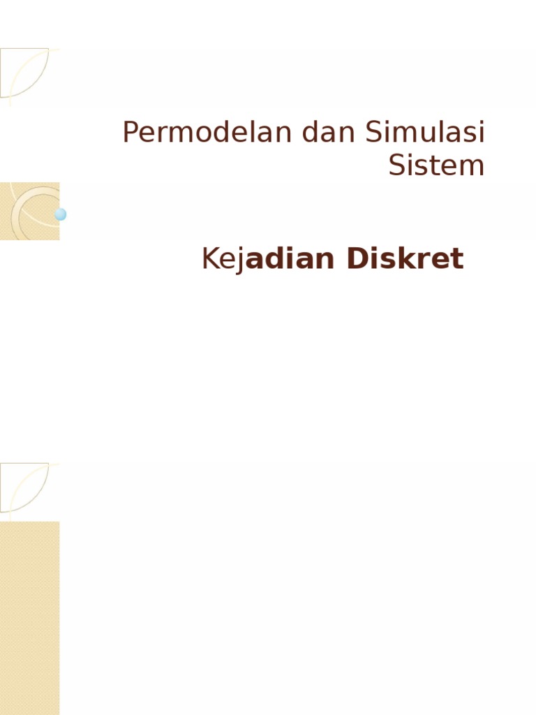 Sistem Simulasi Peristiwa Diskrit | PDF