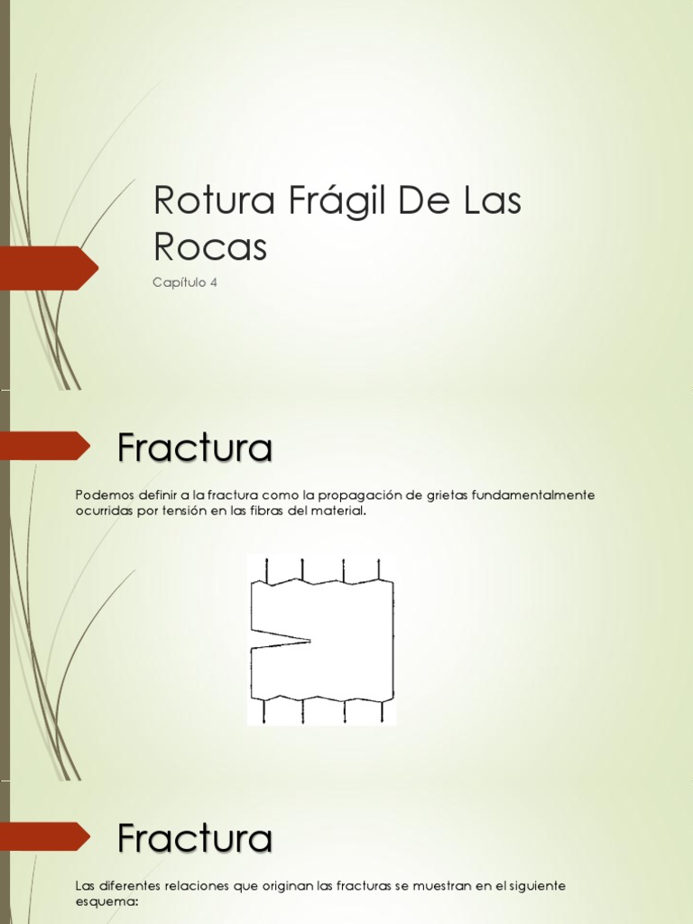 Rotura Frágil De Las Rocas | Mecánica de fractura | Ingeniería mecánica