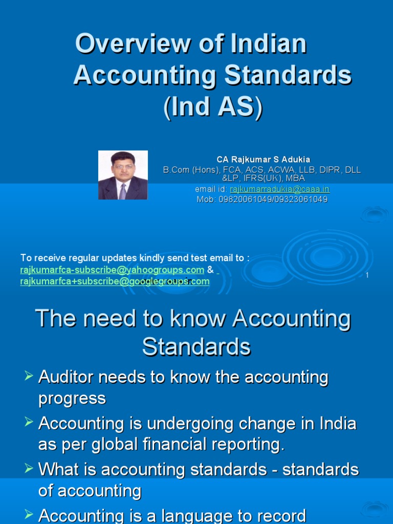 43 Overview of Ind As 1201 | PDF | International Financial Reporting ...