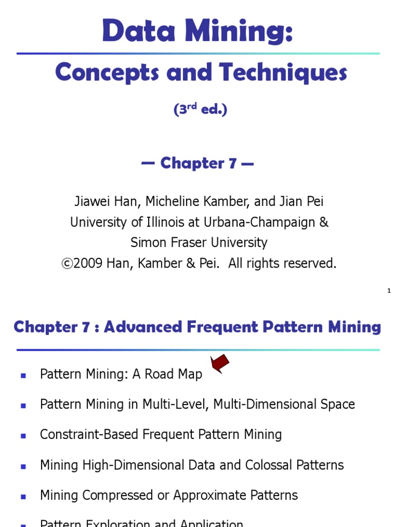 Concepts and Techniques: Data Mining | PDF | Applied Mathematics | Data Management
