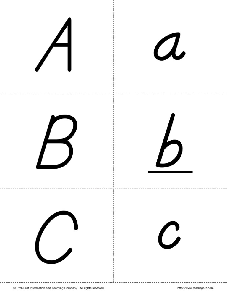 Dnealian Style Alphabet Letter Flashcards | PDF