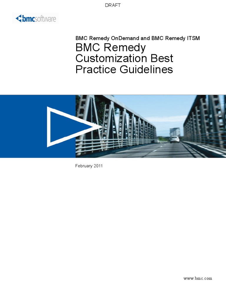 BMC Remedy Customization Best Practice Guidelines | PDF | Trademark | Application Software