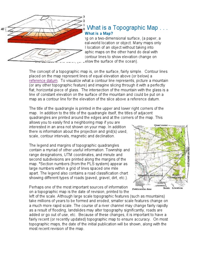 Understanding Topographic Maps | PDF | Contour Line | Topography