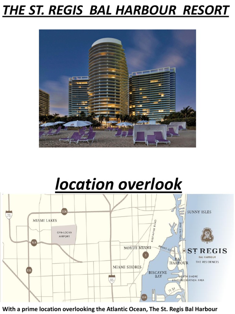 St. Regis Bal Harbour Resort Overview | PDF | Business | Technology ...