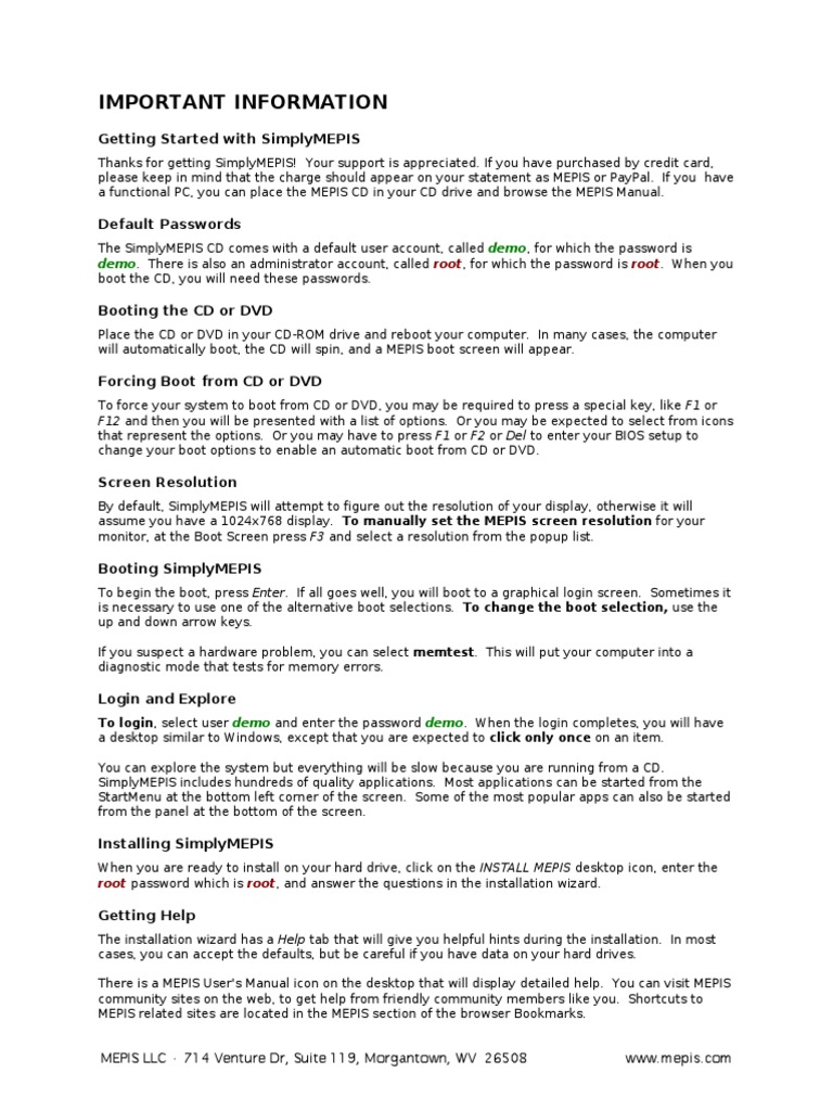 MEPIS Getting Started | PDF | Business