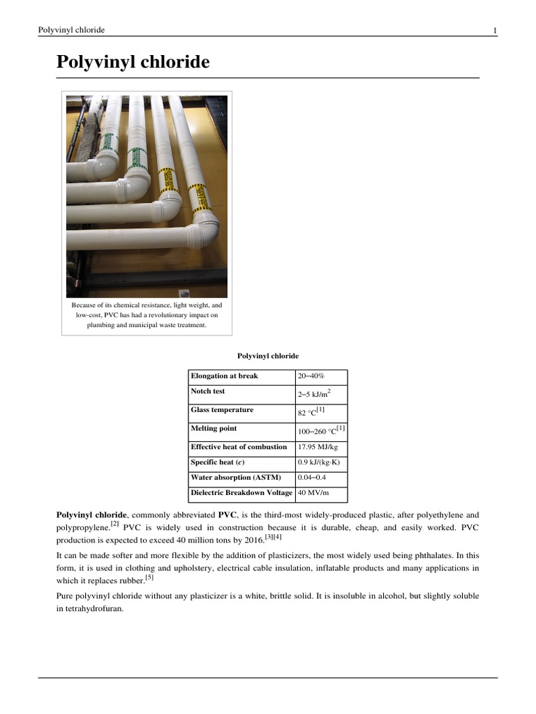 PVC - Polyvinyl Chloride | Polyvinyl Chloride | Polymerization