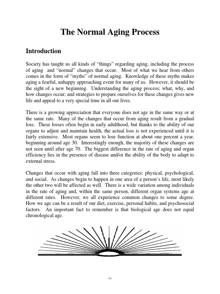Aging Process | PDF | Grief | Osteoporosis