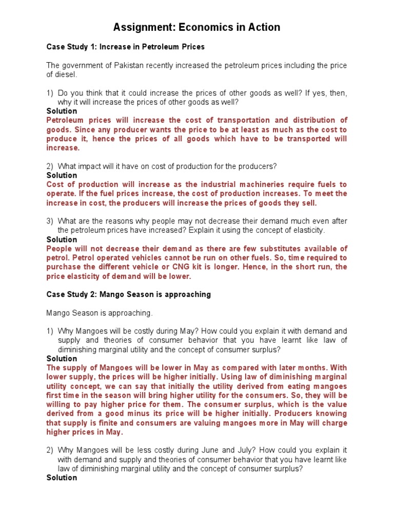 10 Case Studies | PDF | Labour Economics | Economic Surplus