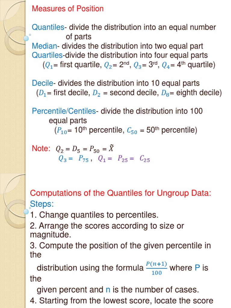 Understanding Quantiles and Percentiles | PDF | Quantile | Percentile
