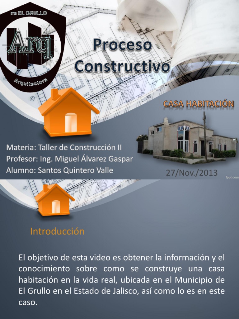 Proceso Constructivo | PDF | Fundación (Ingeniería) | Ingeniería de Edificación