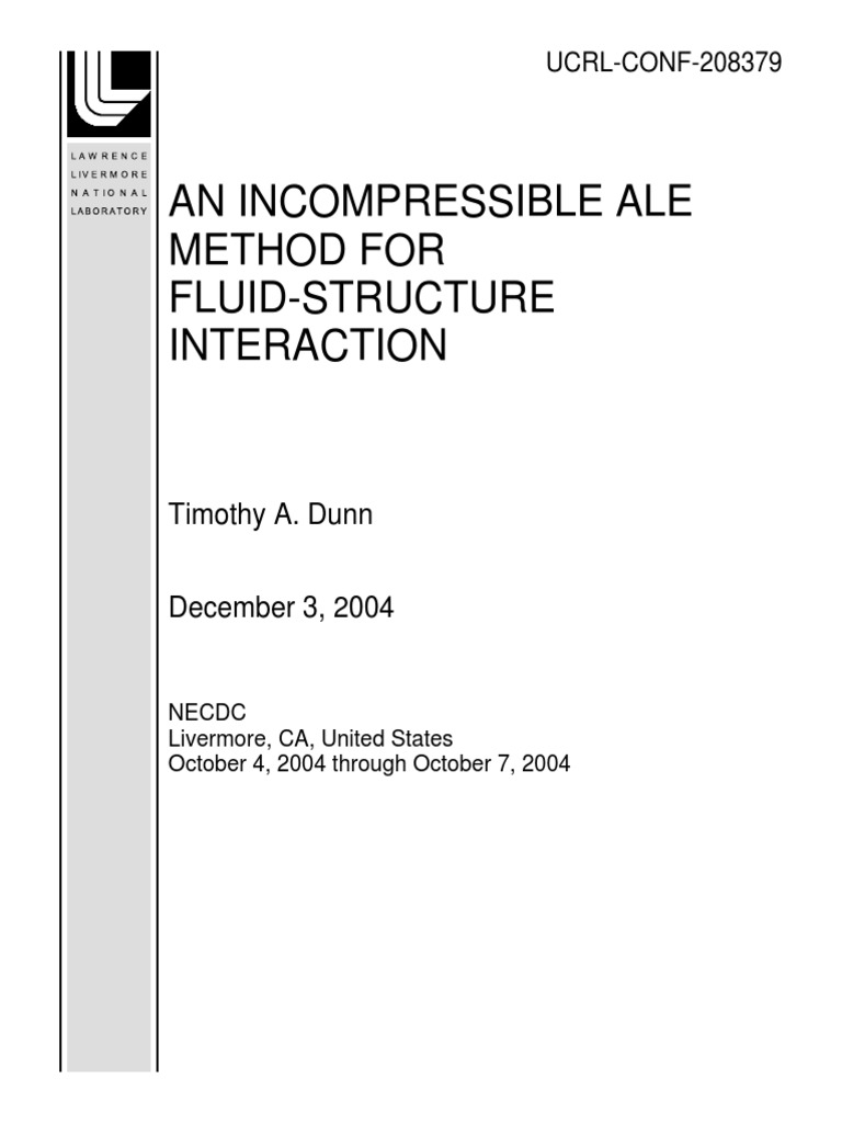 Ale Method Fsi | PDF | Fluid Dynamics | Finite Element Method