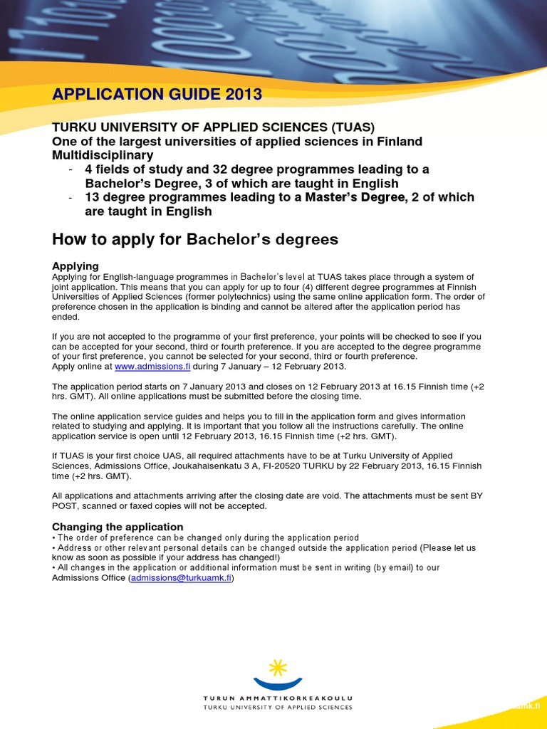 Application Guide 2013 Final Rev | PDF | Academic Degree | University ...