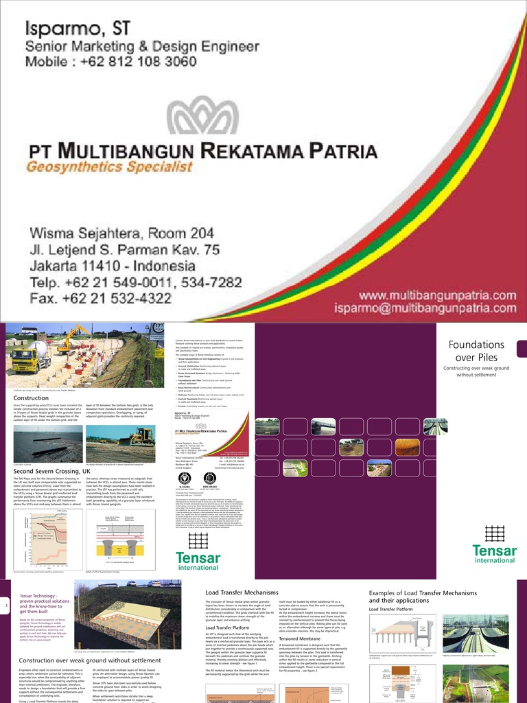 Brosur Tensar Load Transfer Platform | PDF | Deep Foundation ...