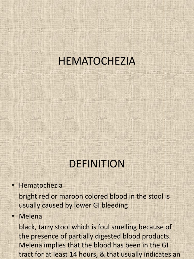HEMATOCHEZIA | Download Free PDF | Colorectal Cancer | Inflammatory ...