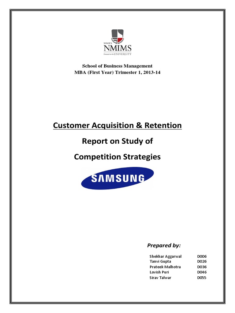 Competition Strategies Samsung | PDF | Samsung Electronics | Smartphone