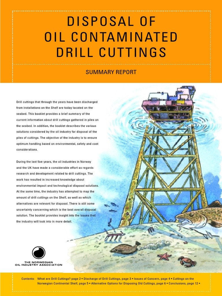 OLF Drill Cuttings Summary | PDF | Subsea (Technology) | Deep Foundation