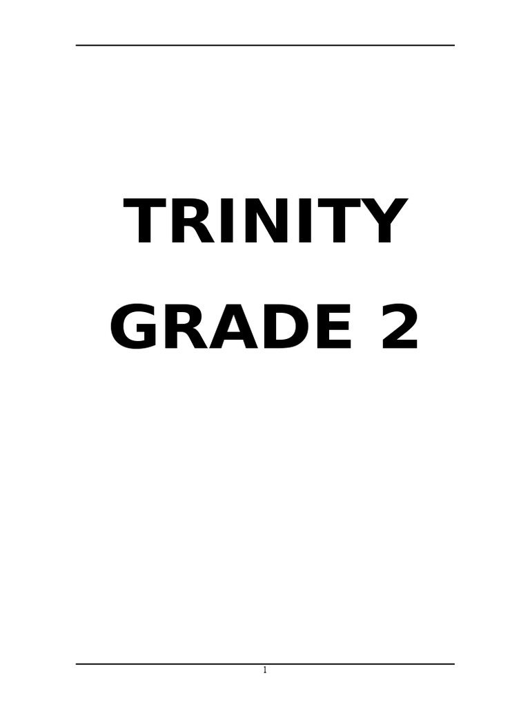 Trinity Grade 2 | PDF | Premio de entretenimiento | Entretenimiento ...