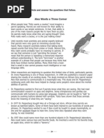 Grey Parrot Cognition and Communication | PDF | Intelligence | Color