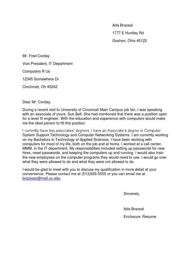 Letter of Application | PDF | Business