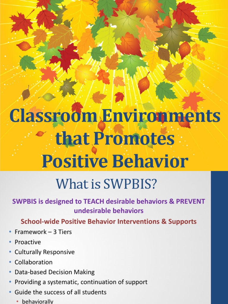 Promoting Positive Classroom Behavior | PDF | Behavior | Classroom
