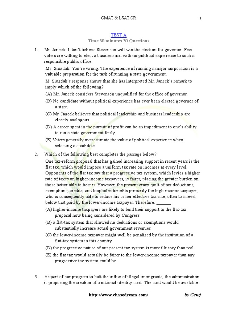 1000 Critical Reasoning Questions With Key | PDF