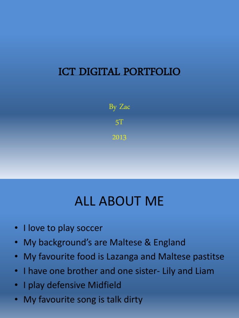 Ict Digital Portfolio | PDF | Educational Technology | Email